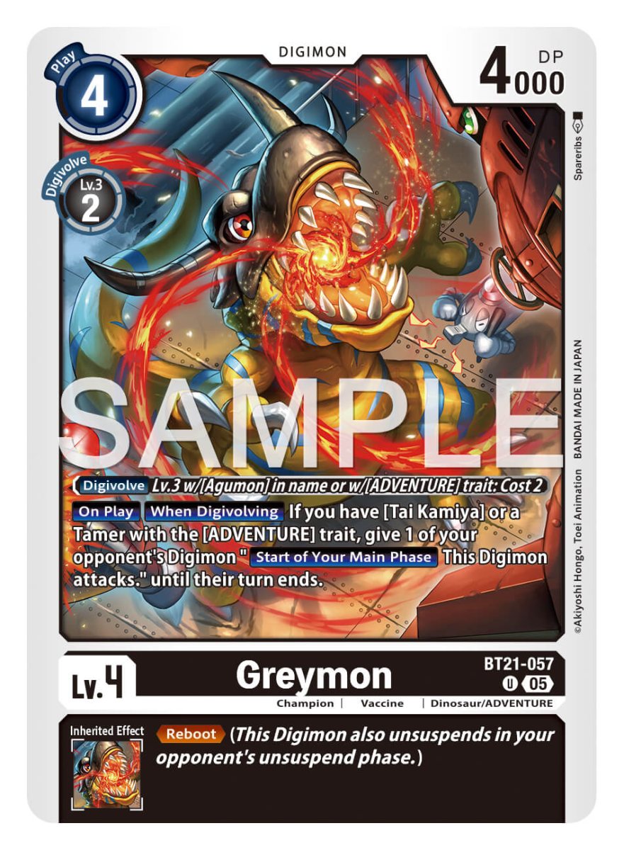 Greymon [BT21-057] – Vault of the Cards