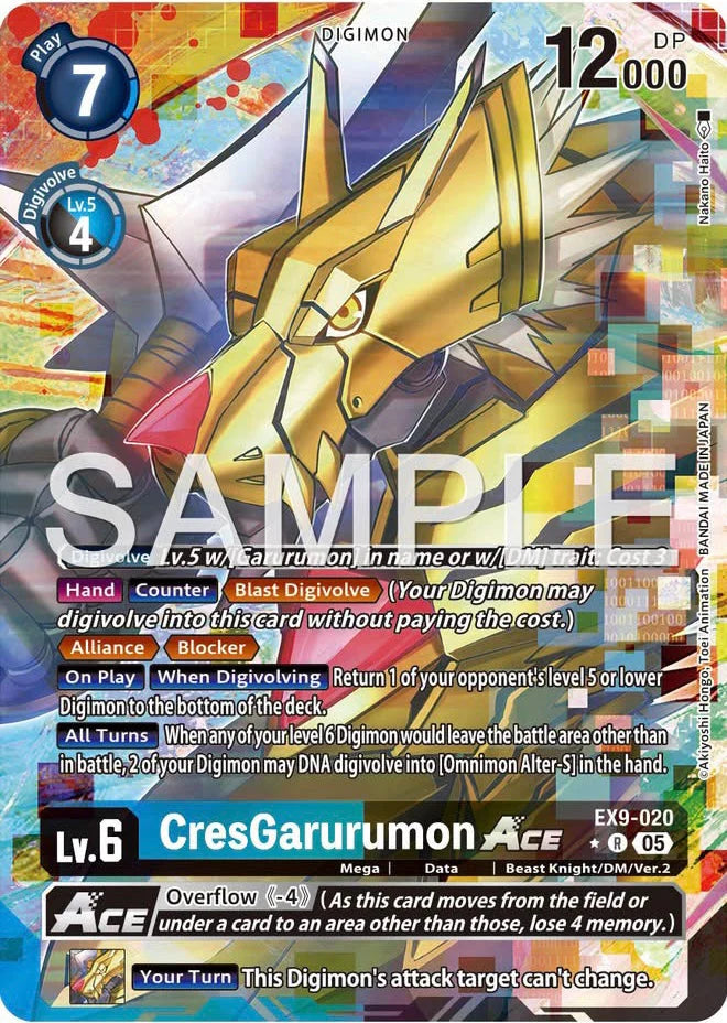 CresGarurumon Ace [EX9-20] Alternate Art – Vault of the Cards