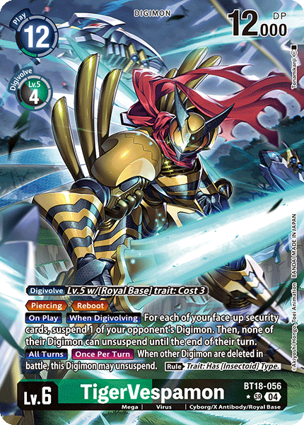Alternative Art TigerVespamon [BT18-056] Super Rare – Vault of the Cards