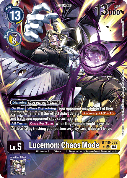 Lucemon: Chaos Mode [BT18-082] - Alternative Art – Vault of the Cards