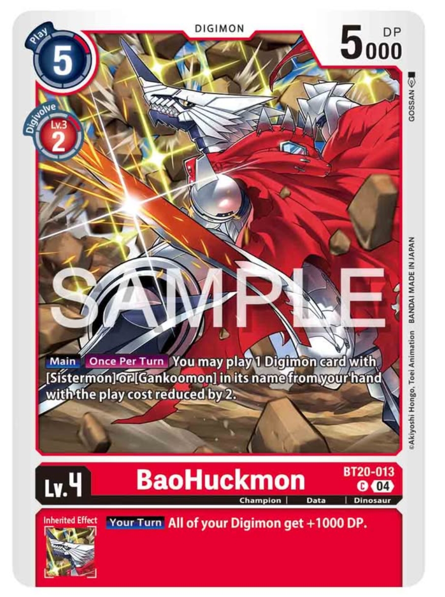 BaoHuckmon [Bt20-013] – Vault of the Cards