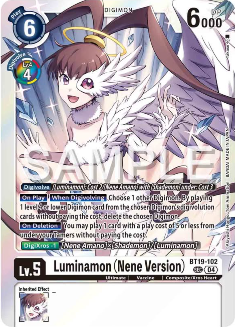 Luminamon (Nene Version) [Bt19-102] – Vault of the Cards